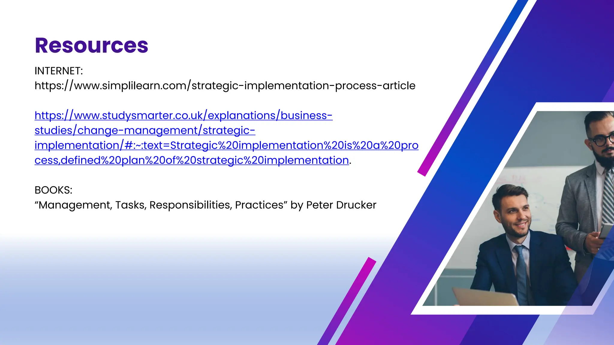 Strategic Management Strategic Implementation Presentation For