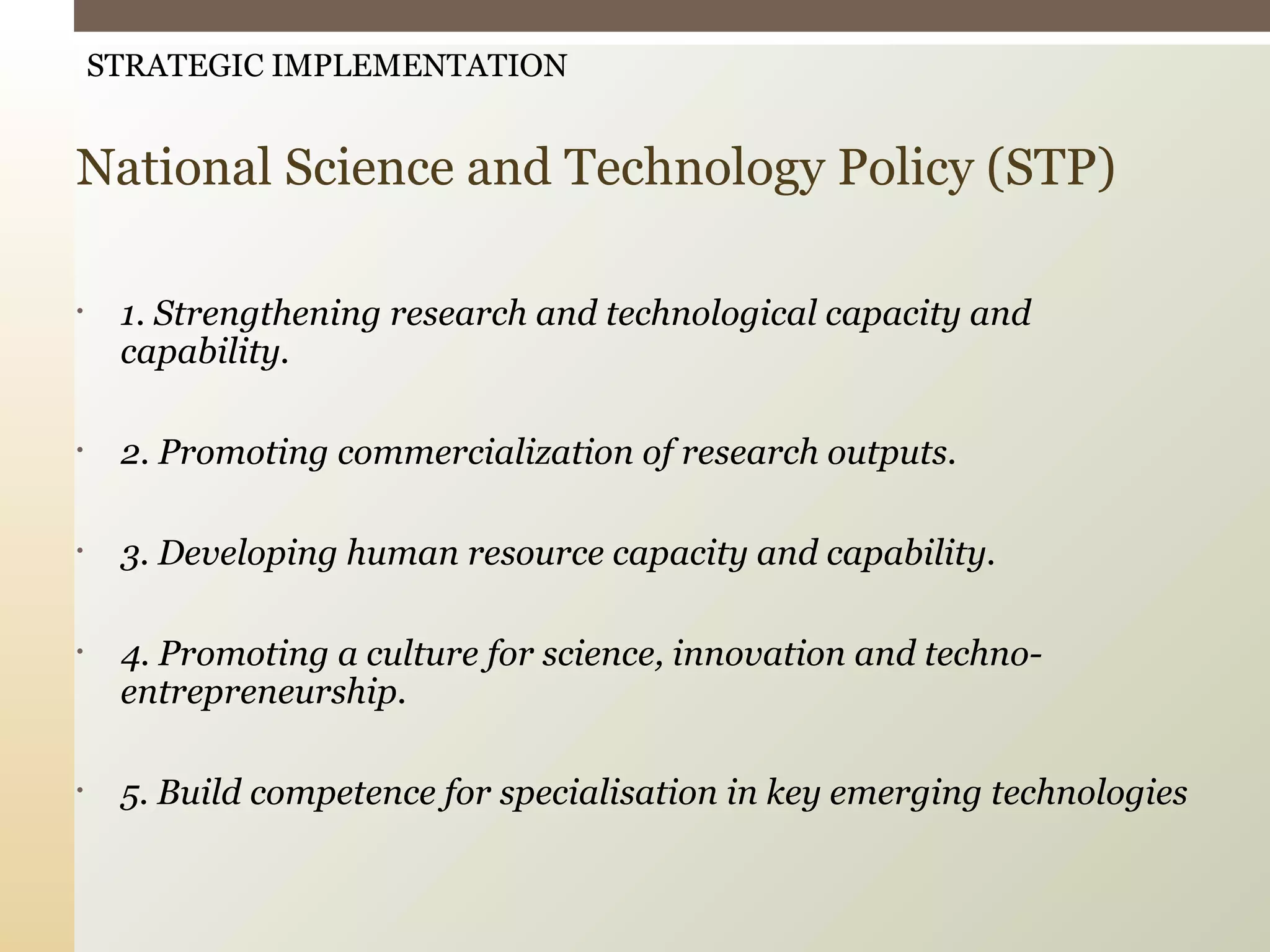 Strategic implementation presentation | PPT