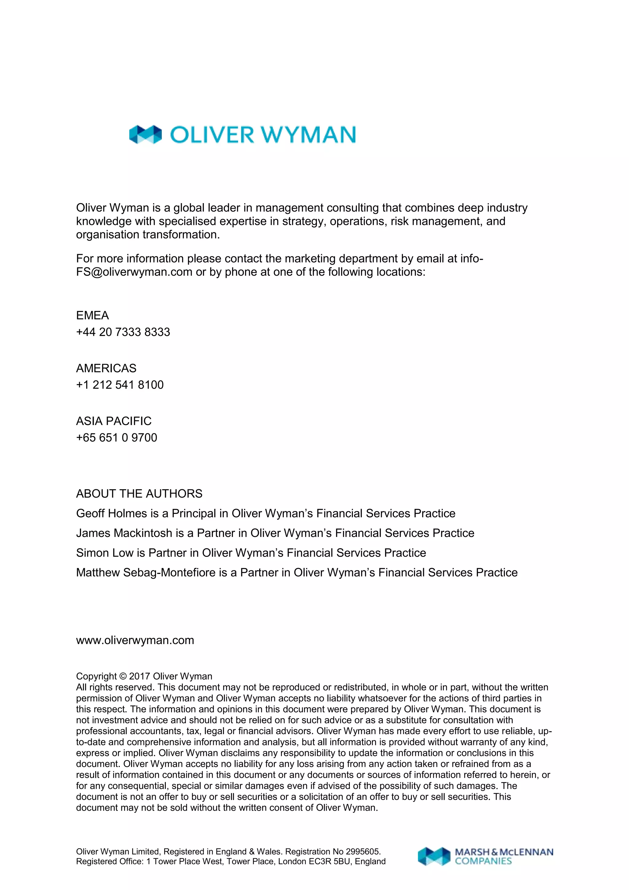 Strategic implications of IFRS9 oliver wyman | PDF