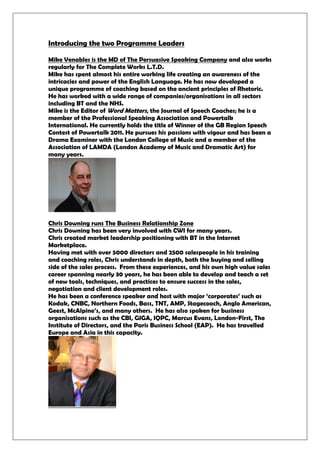 Strategic Influencing Programme 16th May Invitation | PDF | Email ...