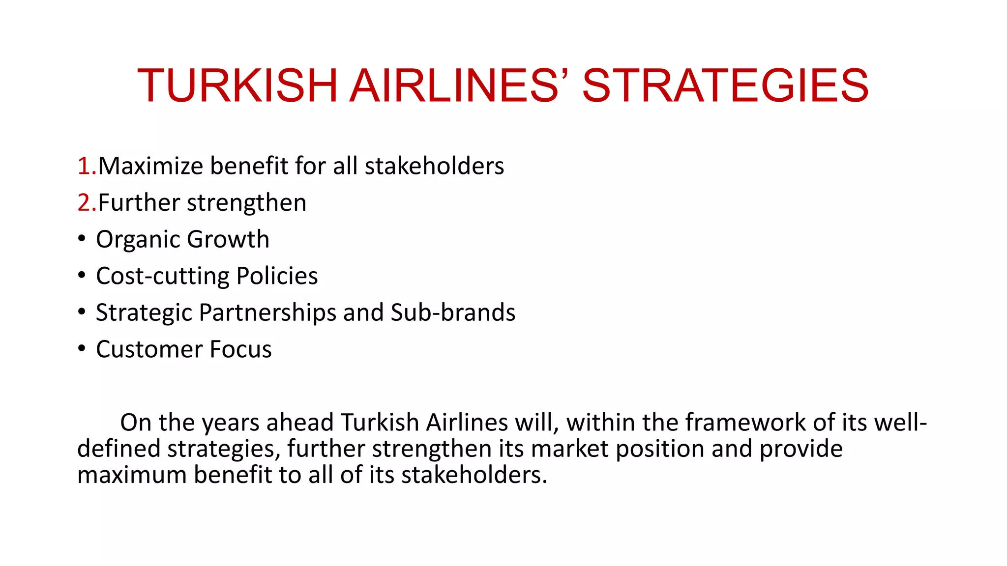 Strategic information systems (Turkish Airlines) | PPTX