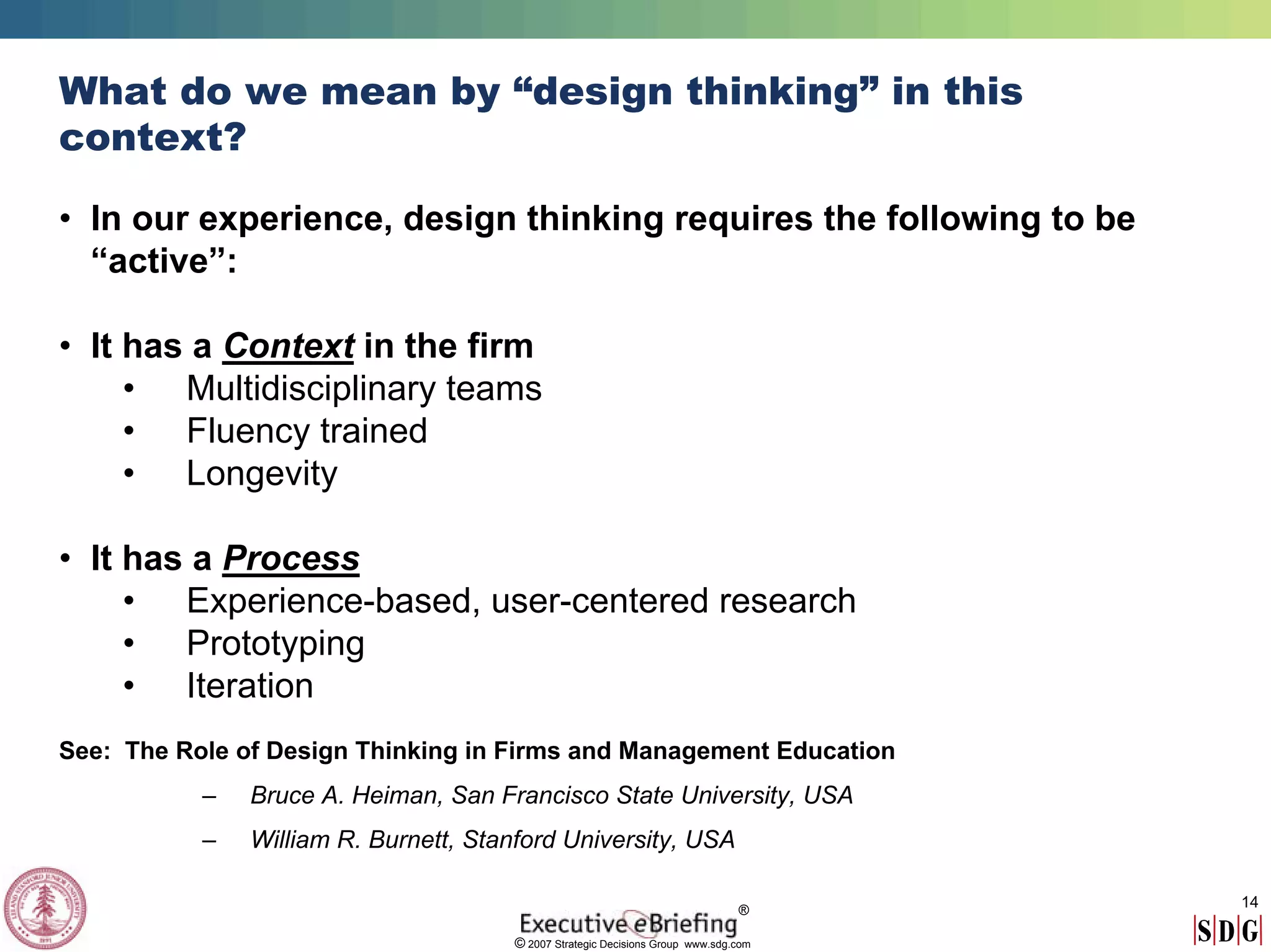 Strategic Innovation - SDG - Stanford University | PDF | Business ...