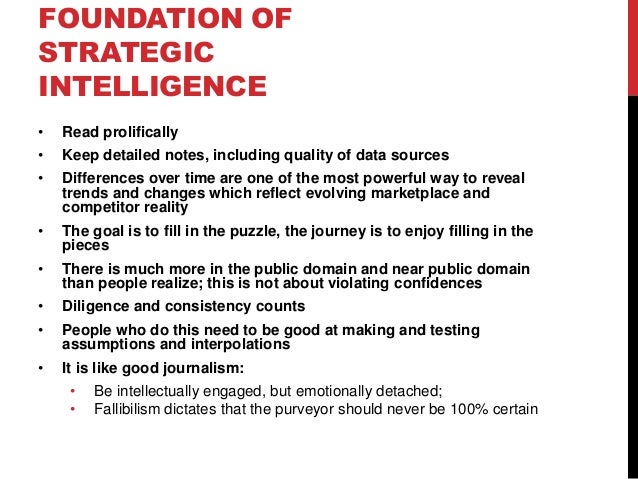 Strategic Intelligence in Growth Stage Technology Businesses - Dave L…