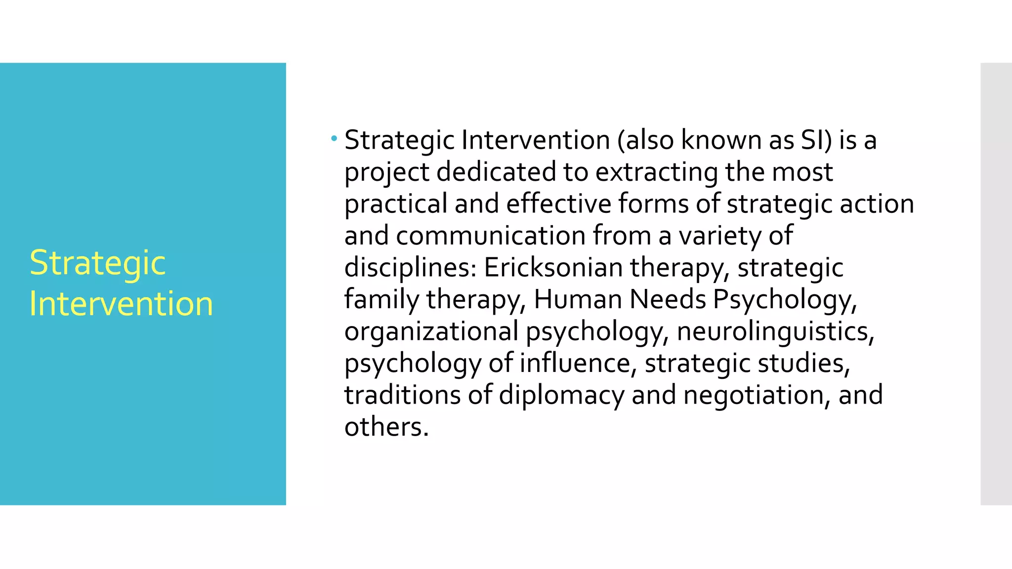 Strategic intervention | PPTX