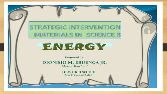 Strategic intervention material (sim) 102 | PPTX | Secondary Education ...