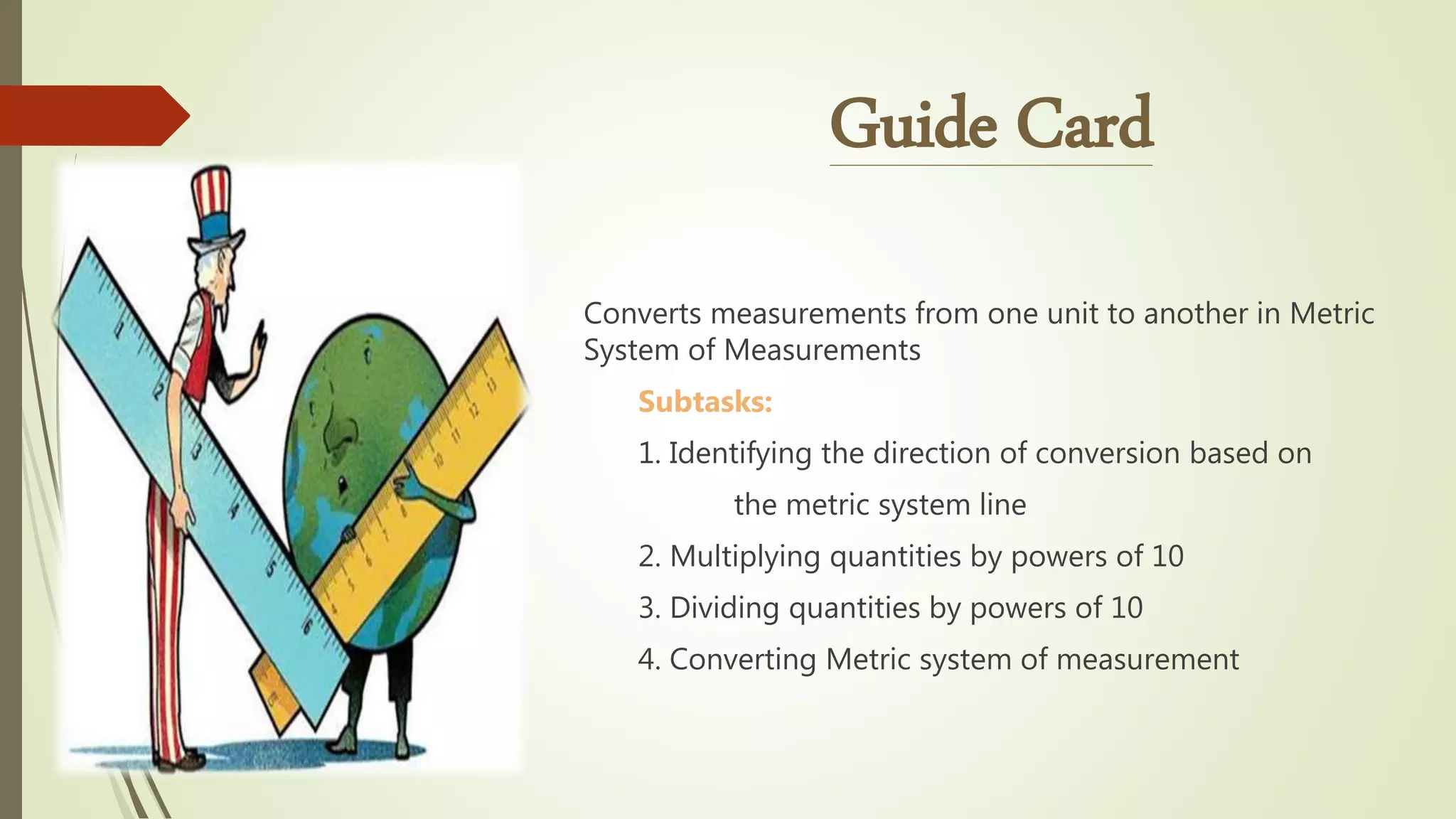SIM ON CONVERSION OF LENGTH MEASUREMENT | PPTX