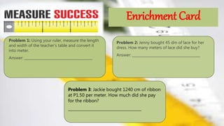 SIM ON CONVERSION OF LENGTH MEASUREMENT | PPT