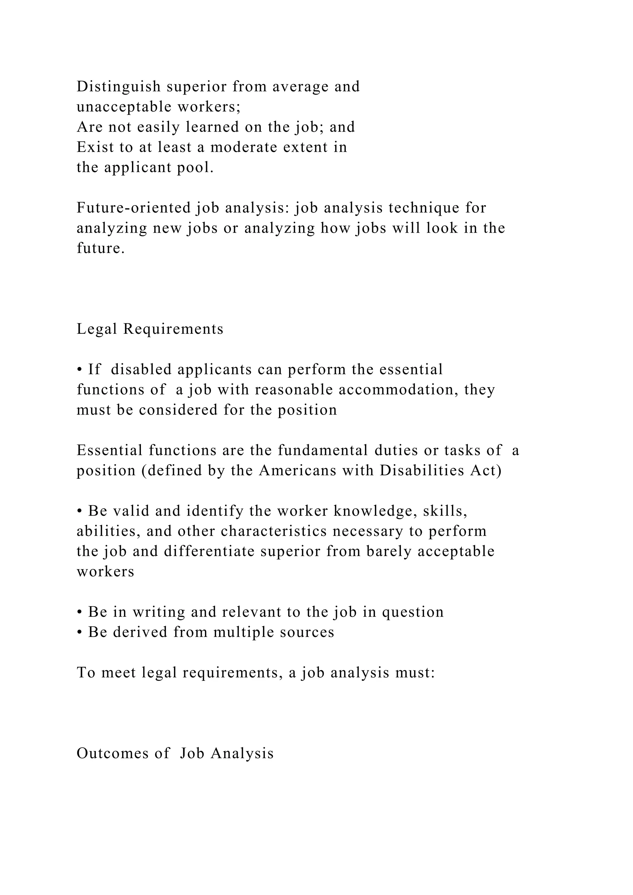 STRATEGIC JOB ANALYSIS AND COMPETENCY MODELINGDr. Haze | DOCX