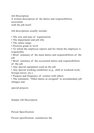 STRATEGIC JOB ANALYSIS AND COMPETENCY MODELINGDr. Haze | DOCX