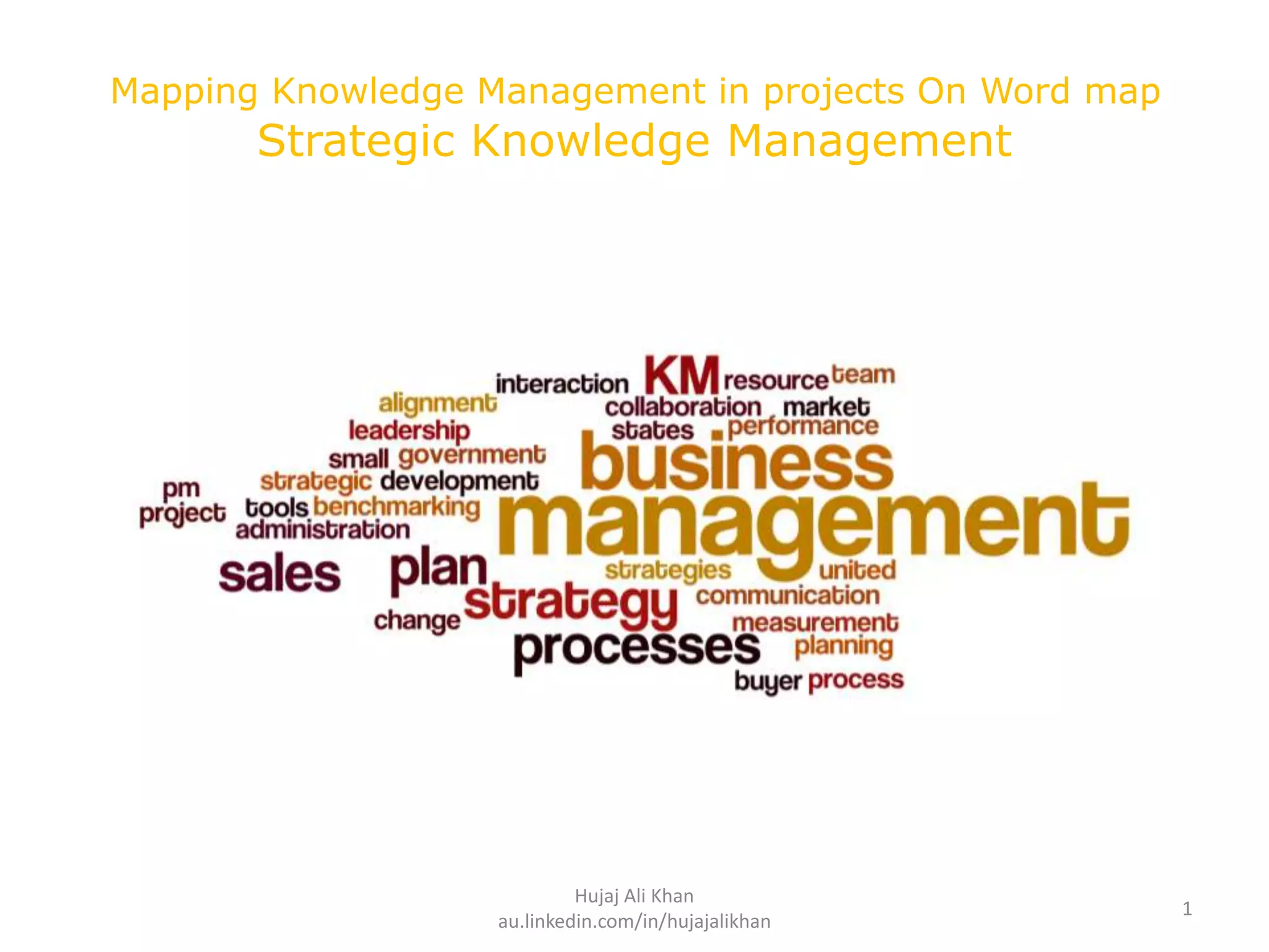Strategic knowledge management | PPT
