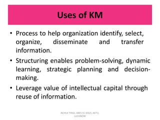 Strategic Knowledge Management - Conceptual Framework | PPT