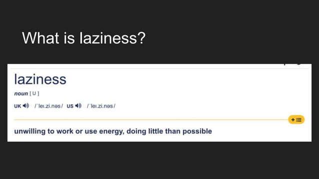 Strategic laziness | PPT