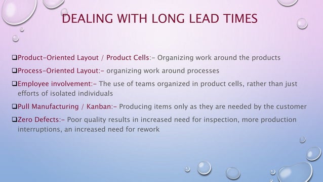 Strategic Lead Time Management | PPTX | Logistics | Business