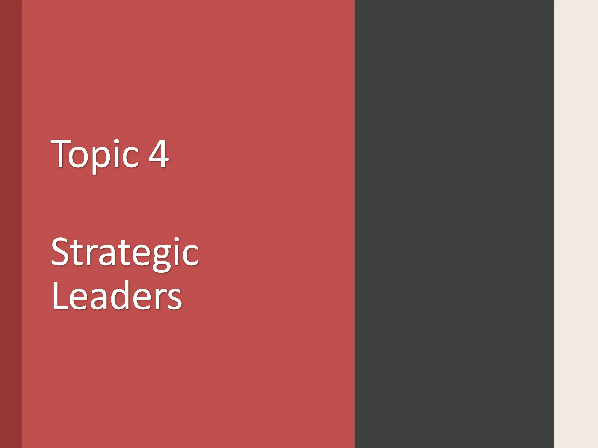 Strategic Leaders | PPTX