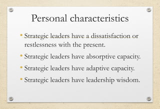 Strategic Leadership | PPT