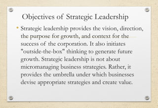 Strategic Leadership | PPT