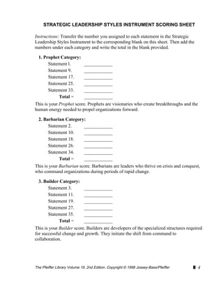 Strategic Leadership Test | PDF