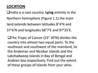 Strategic location of india | PPTX