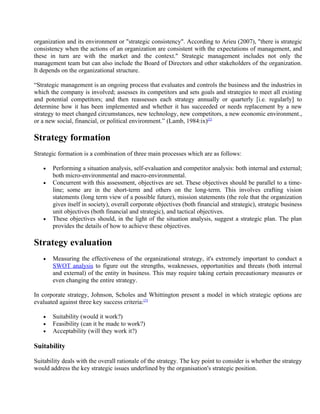 Strategic management | DOC