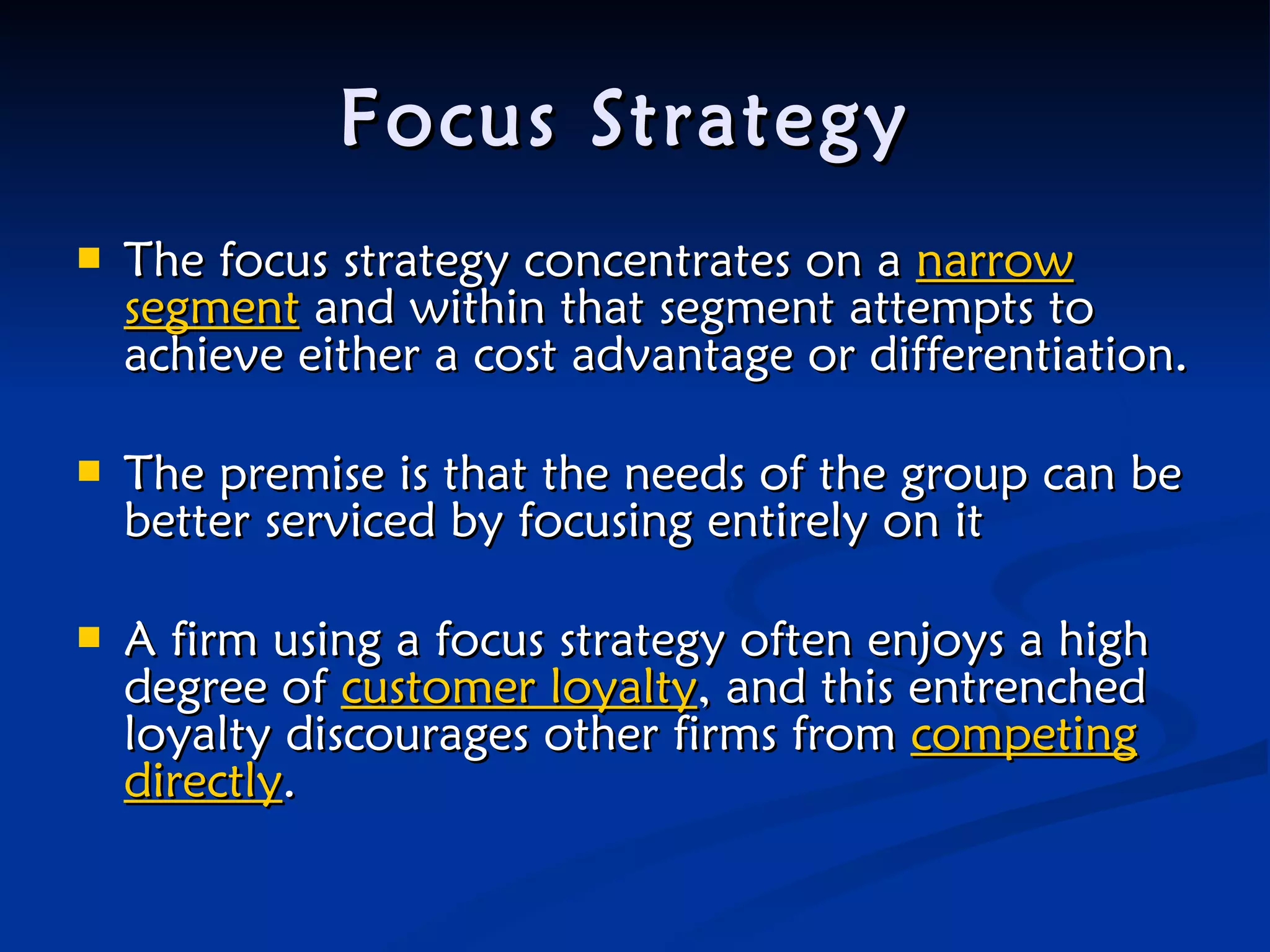 Porter's Generic Strategies | PPT