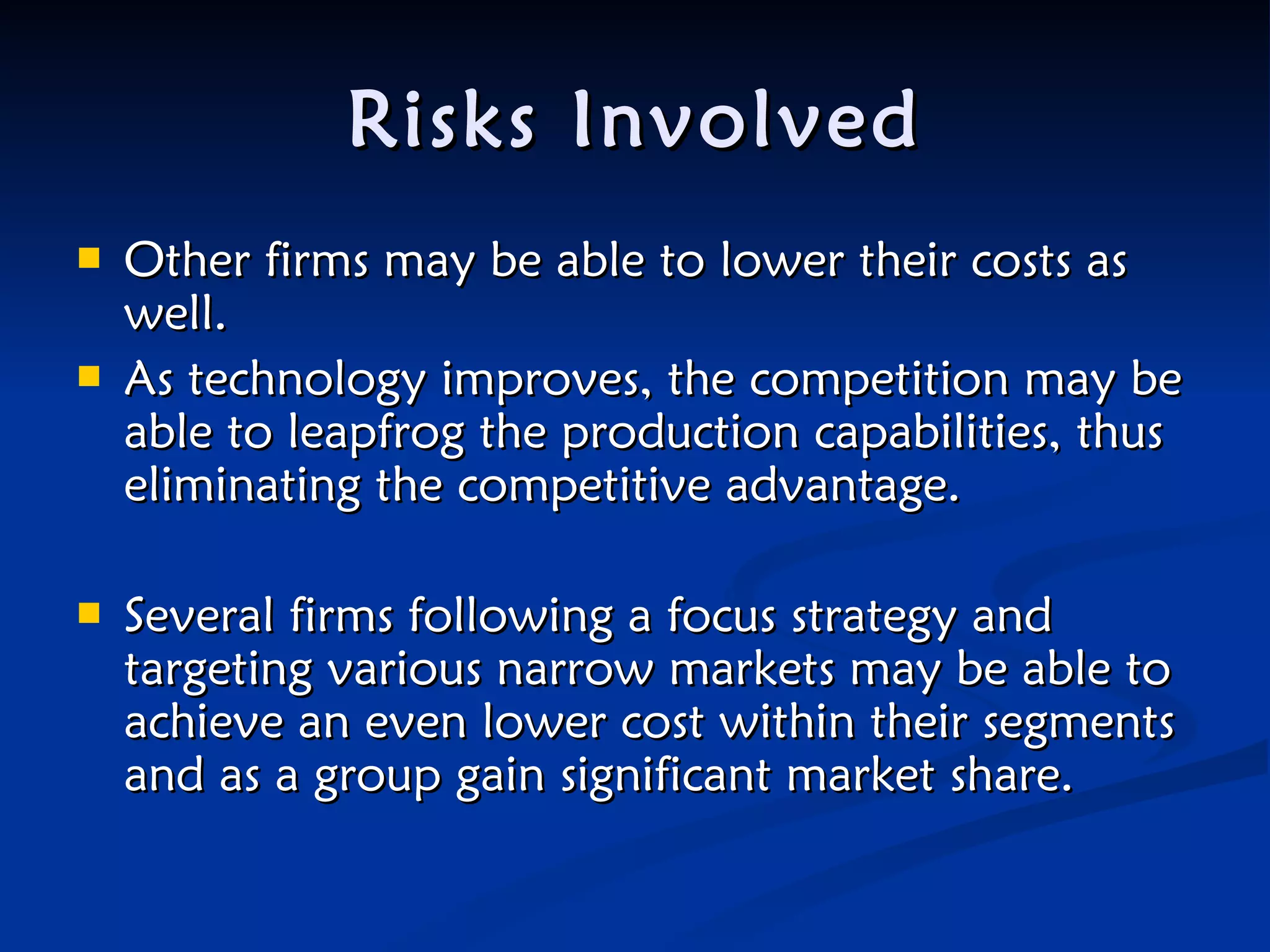 Porter's Generic Strategies | PPT