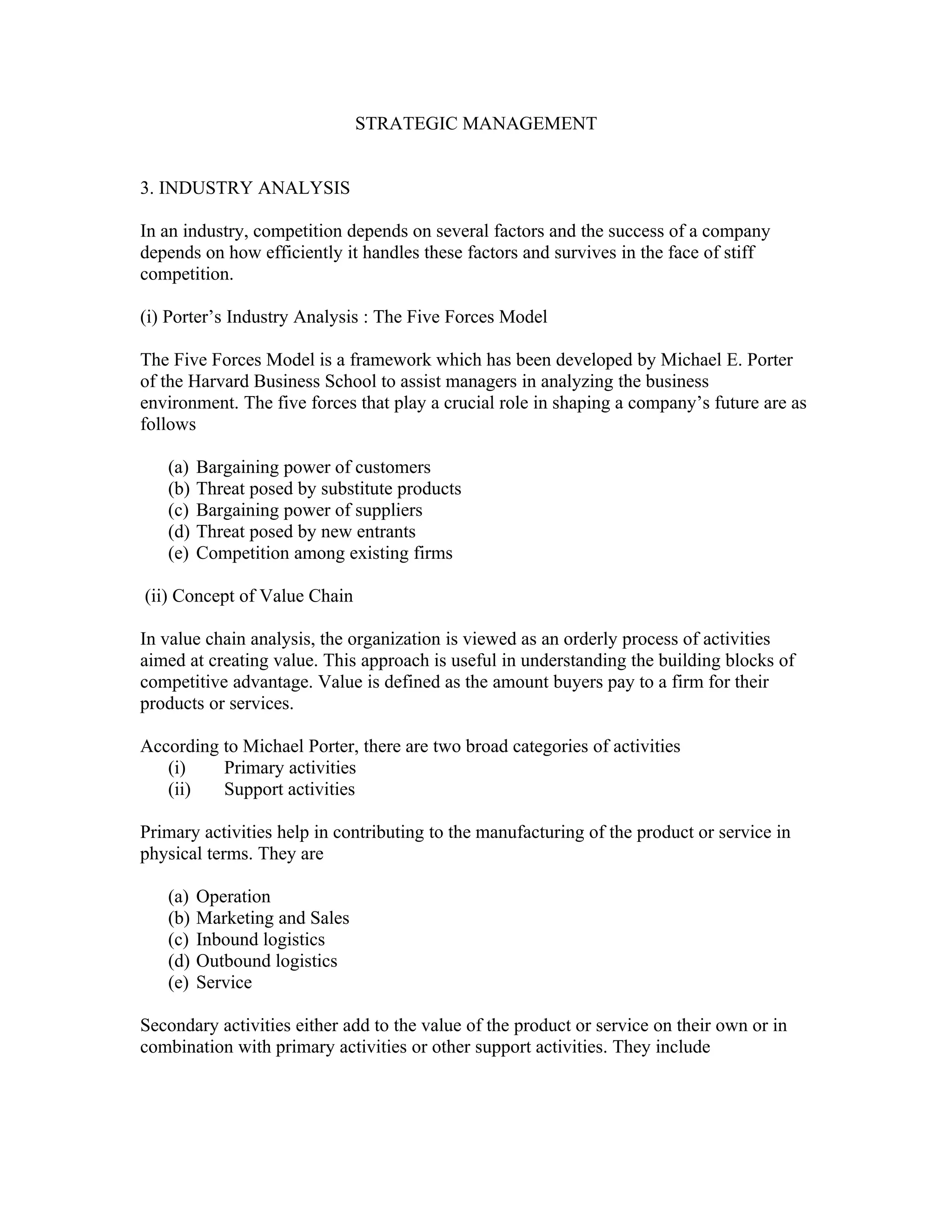 Strategic management | DOC