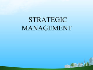 Strategic Management Course Overview | PPT