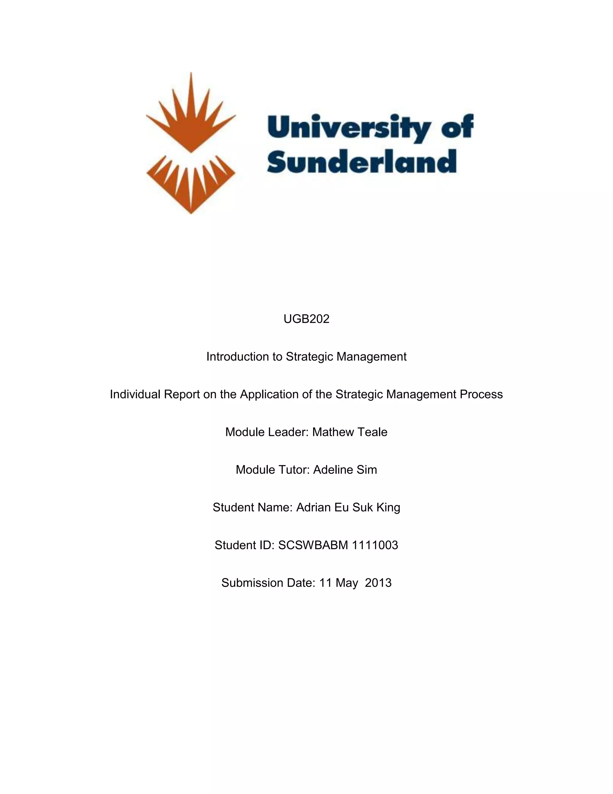 Strategic management | DOCX