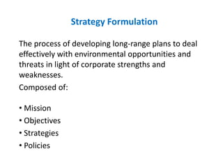 Strategic management- basics | PPT