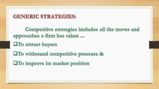 Strategic management- generic competitive strategies | PPTX | Business ...