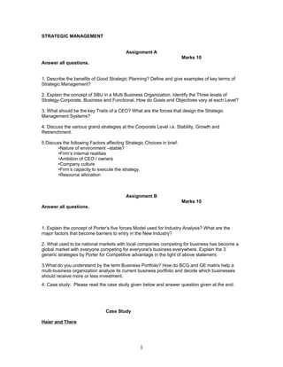 Strategic Management | DOC