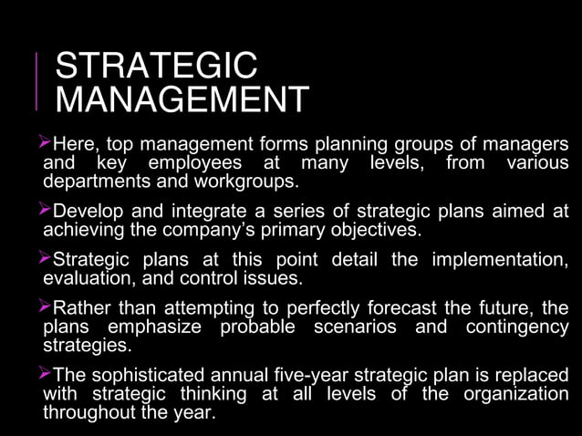 Strategic management : A basic introduction to the concept | PPT