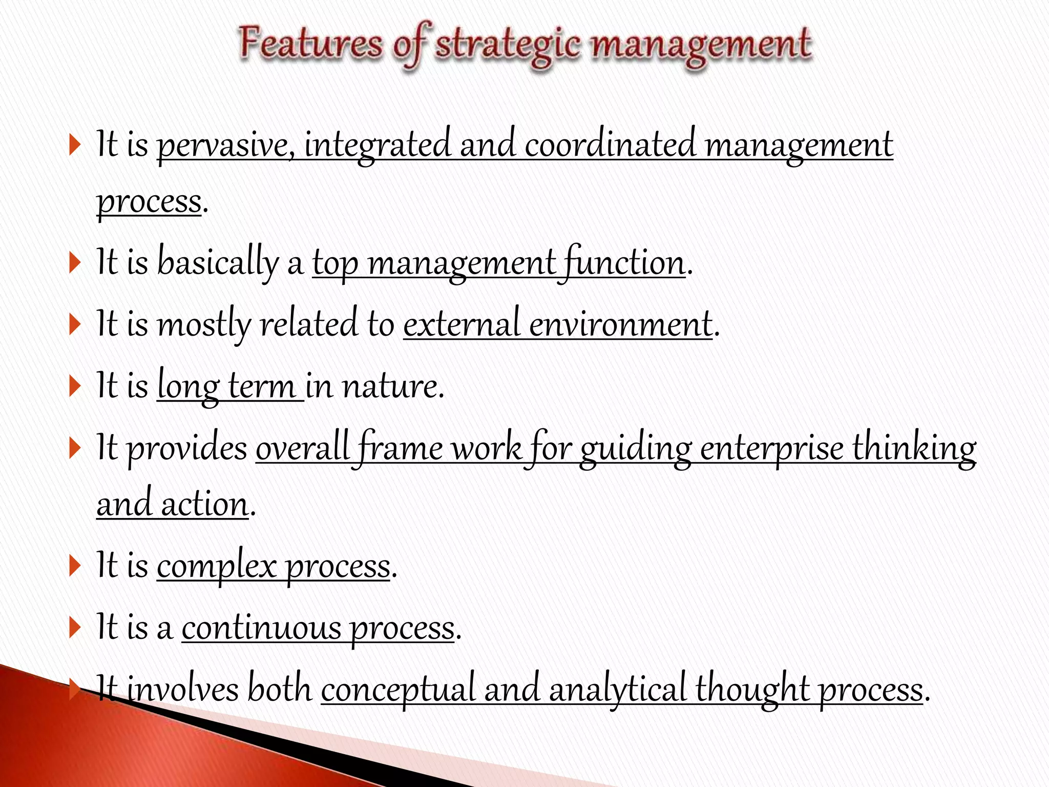Introduction Of Strategic Management | PPTX