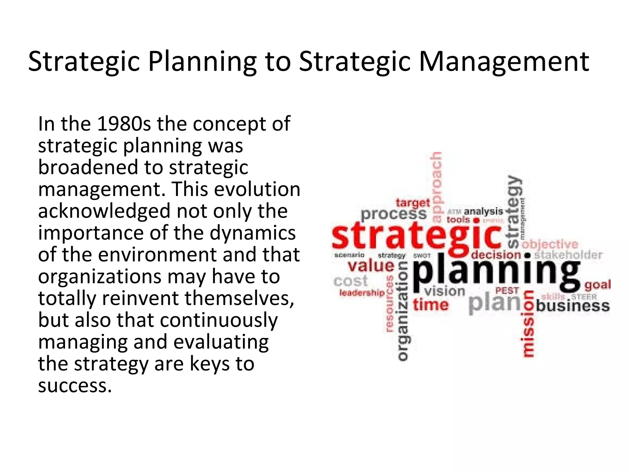 Strategic Management of Healthcare Organizations | PPT