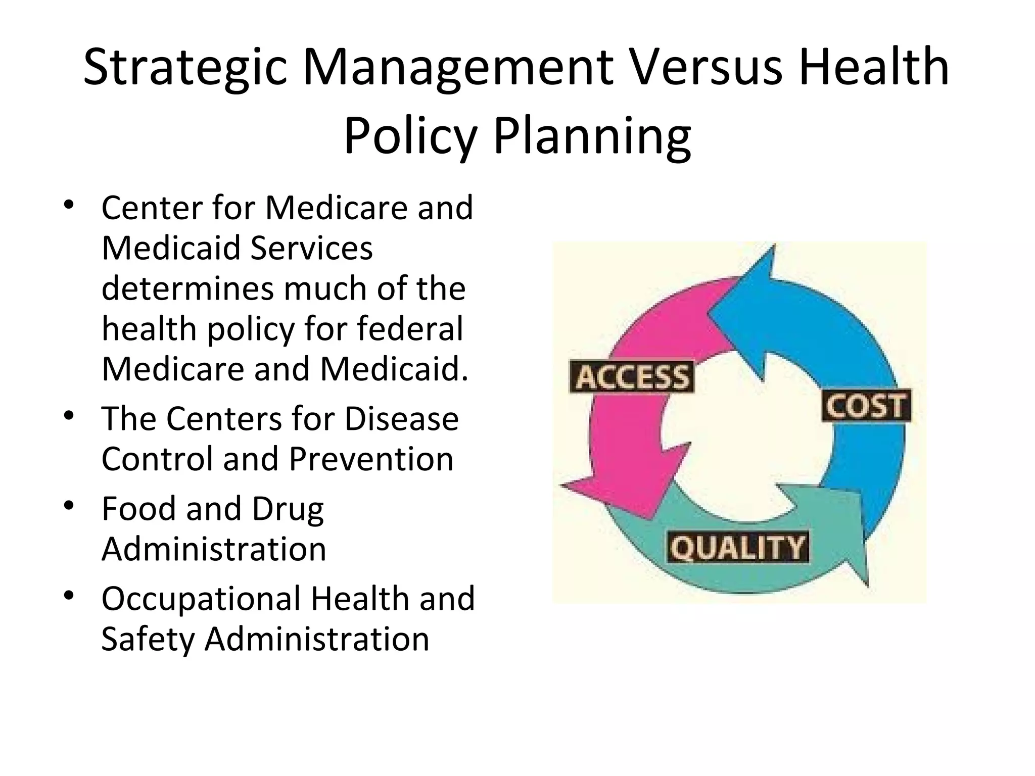 Strategic Management of Healthcare Organizations | PPT