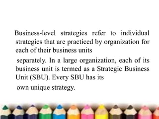 Strategic management | PPTX
