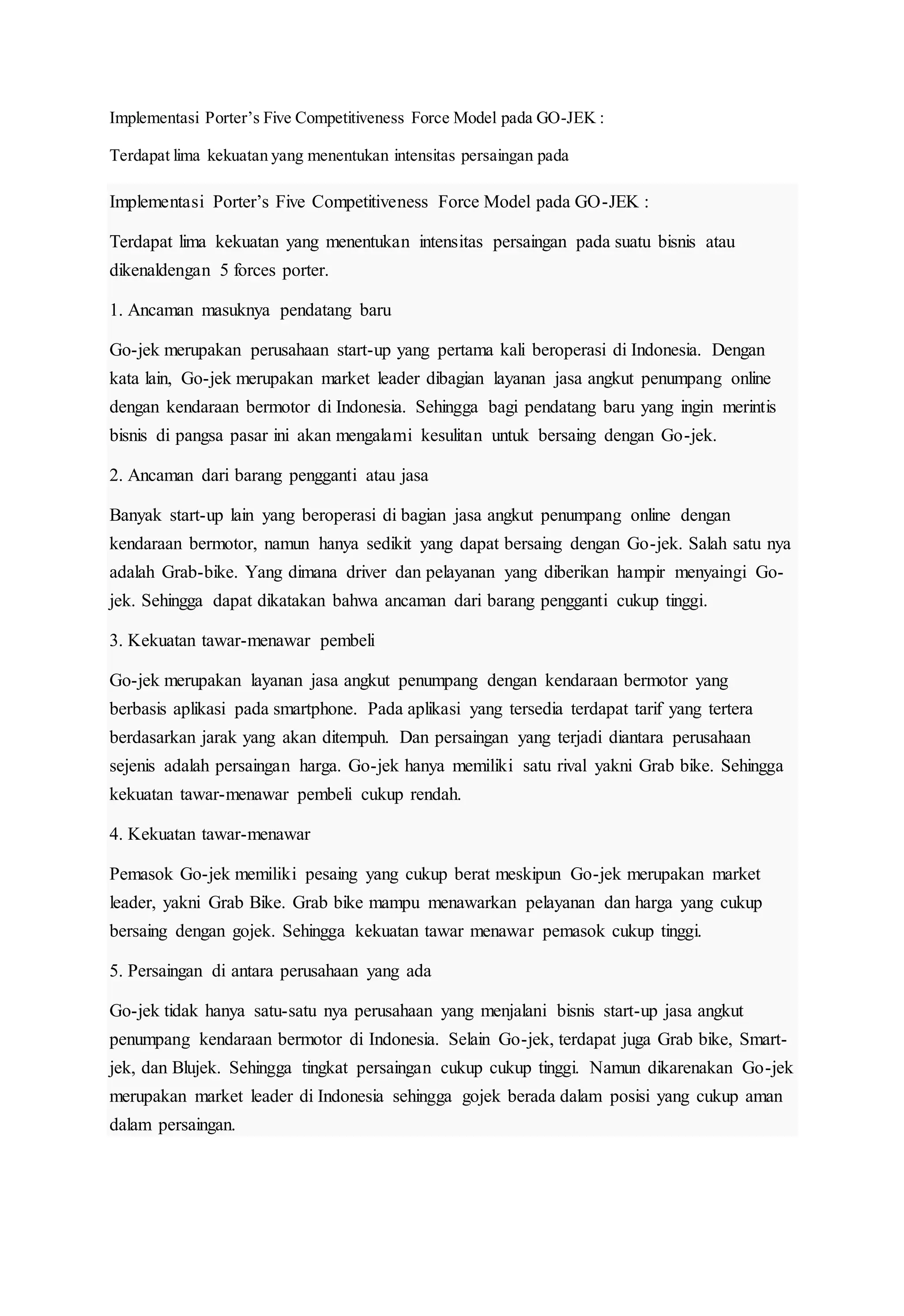 12, SM, AKFIKA RIZKY SABILLA, HAPZI ALI, Porter’s Five Competitiveness Force Model and BCG ...