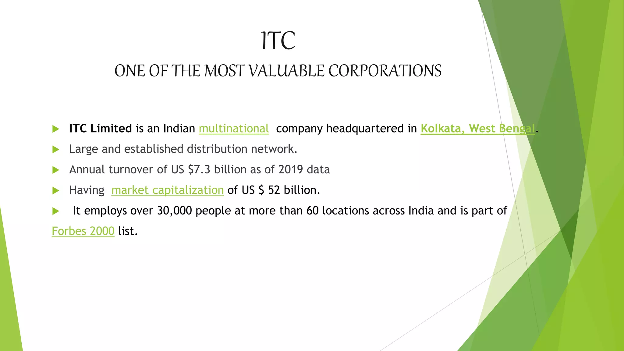 Strategic management of ITC | PPTX