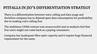 Strategic management:Evolution of JIO infocomm | PPTX