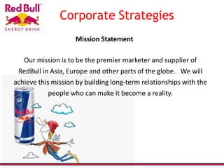 Strategic Management in regards to redbull GMBH company | PPTX