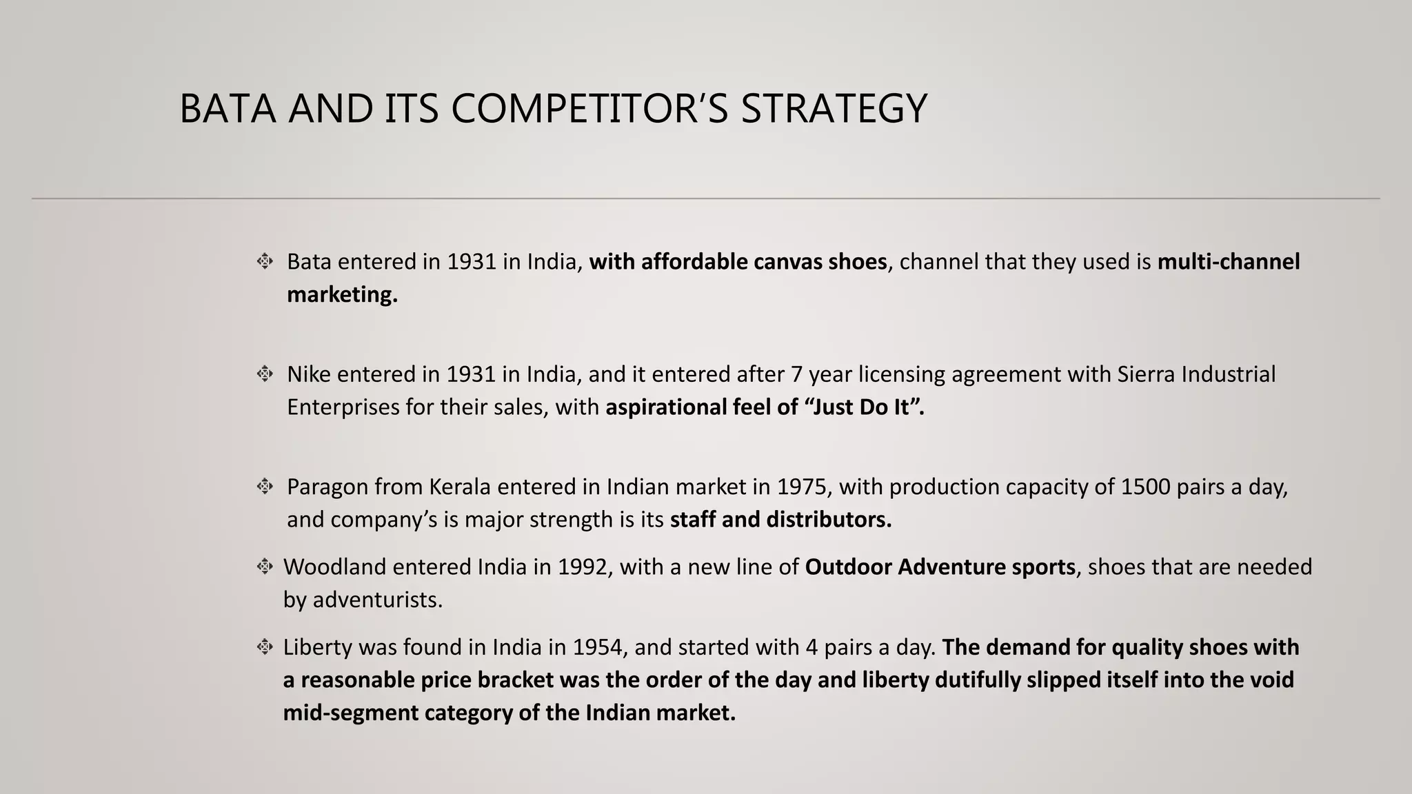 Strategic management Bata Limited | PPTX