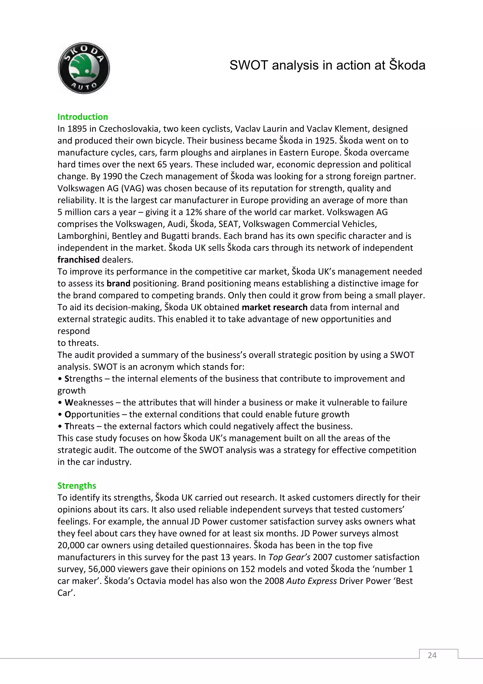 Strategic Management Case Studies Mg | PDF