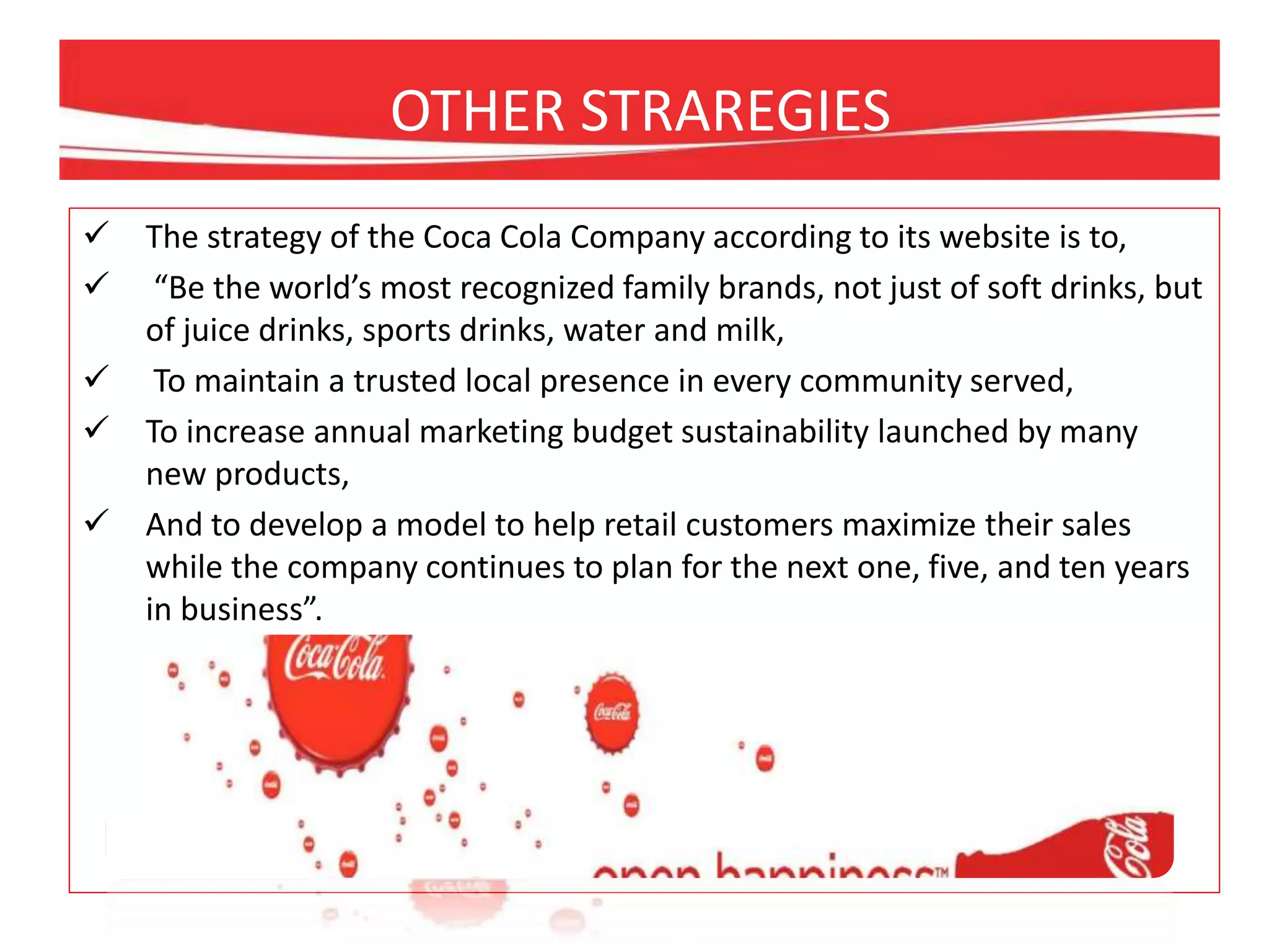 Strategic management of coca cola India for BMS students | PPTX | Business Administration | Business