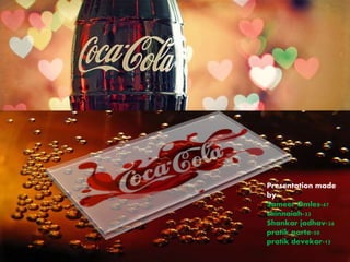 Strategic management of coca cola India for BMS students | PPTX | Business Administration | Business
