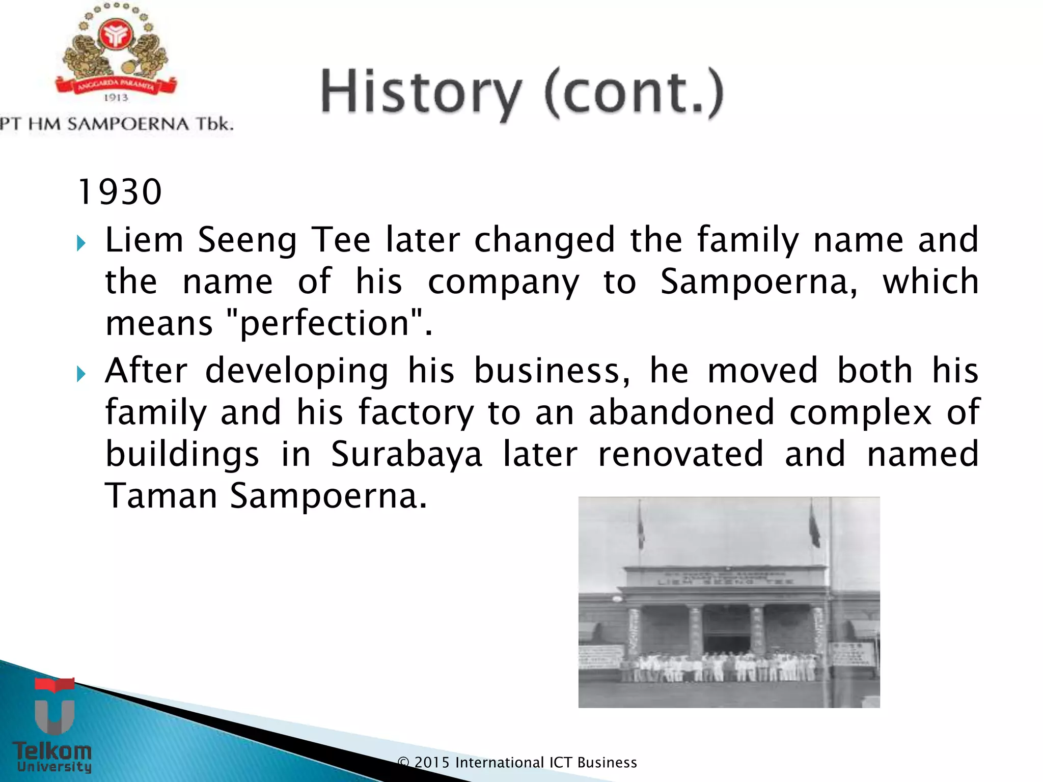 Strategic Management of PT HM Sampoerna Tbk. | PPTX