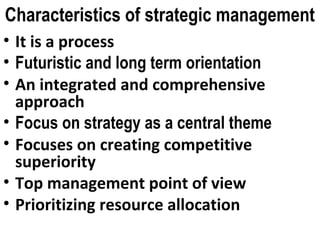 Strategic management overview | PPT