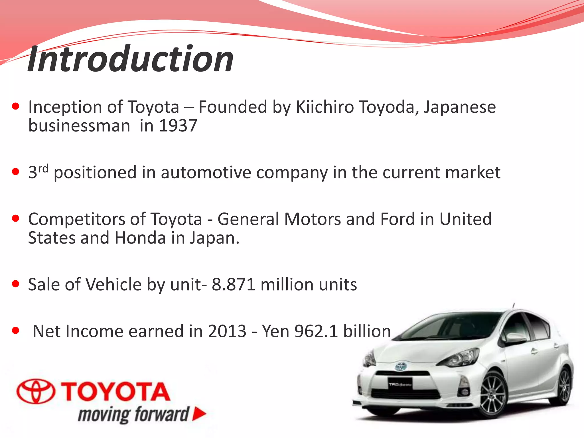 Strategic management toyota case study | PPTX