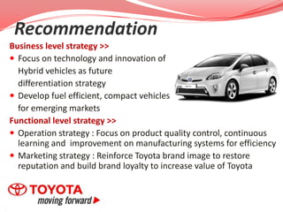 Strategic management toyota case study | PPTX
