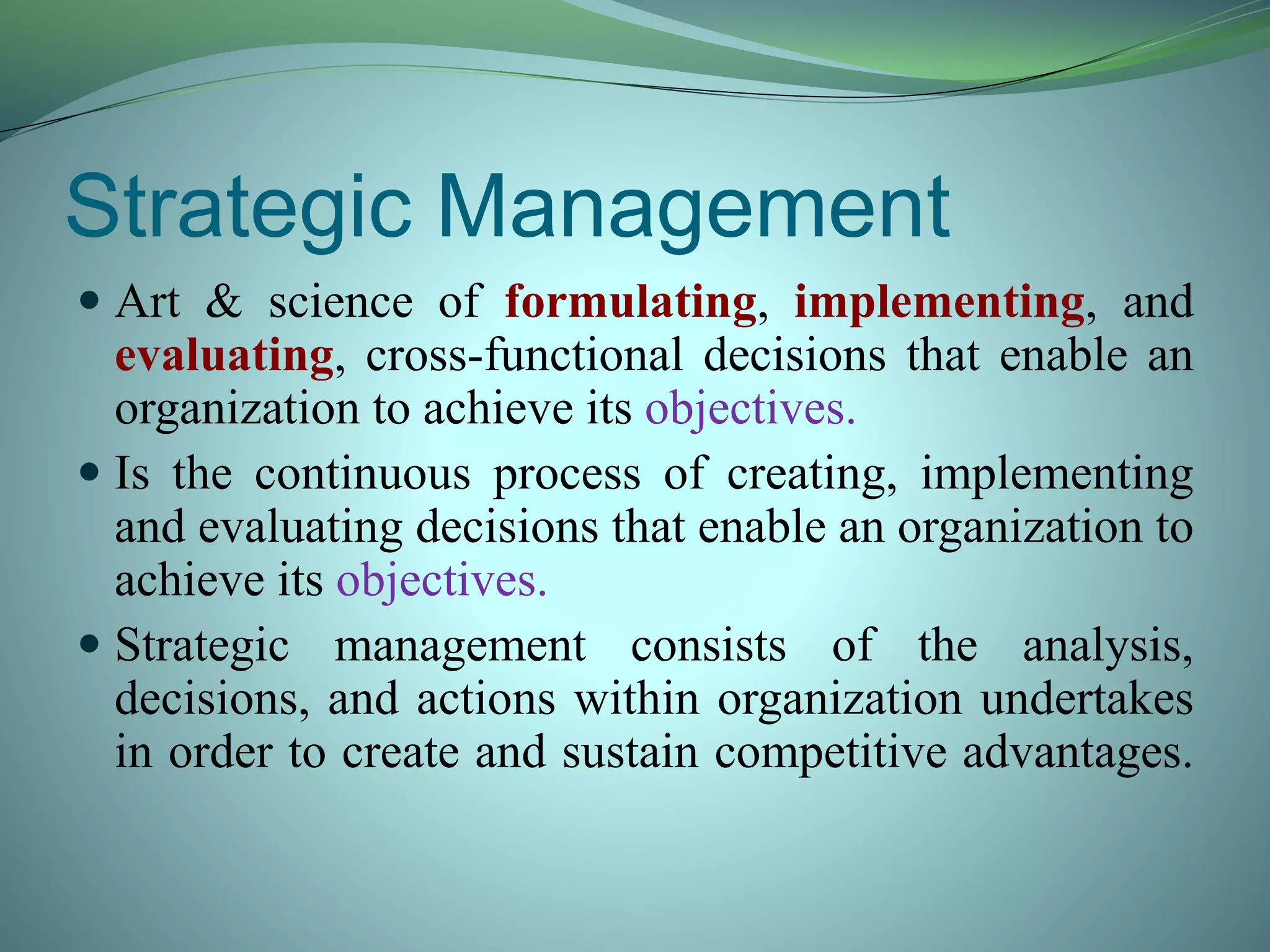 Strategic management and competitive dynamics | PPTX