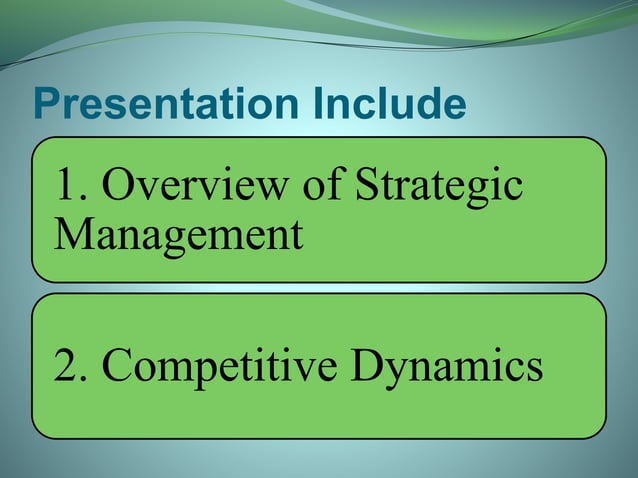 Strategic management and competitive dynamics | PPTX
